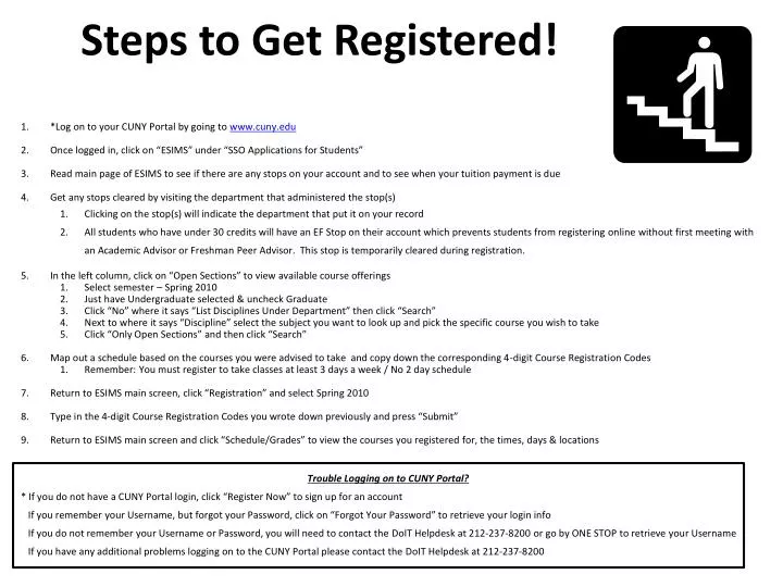 PPT - Steps to Get Registered! PowerPoint Presentation, free download ...