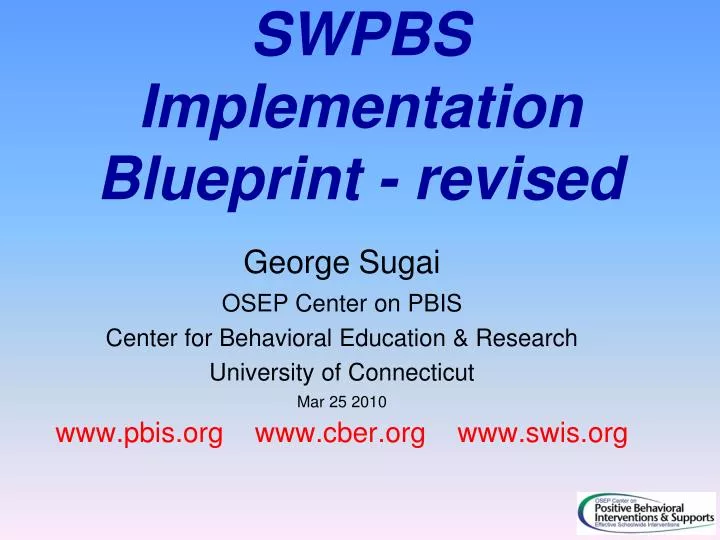 PPT - SWPBS Implementation Blueprint - revised PowerPoint Presentation ...