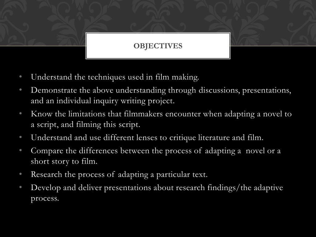 PPT - Literature to Film PowerPoint Presentation, free download - ID ...