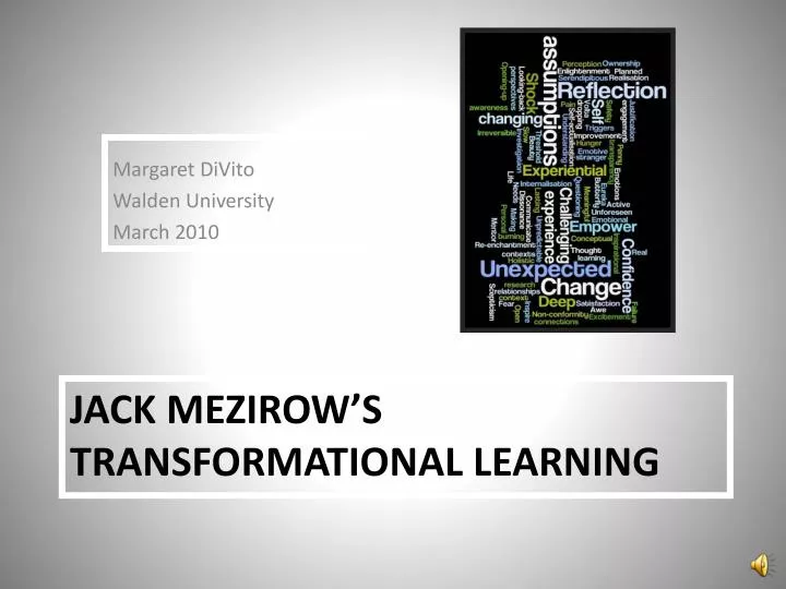 PPT - Jack Mezirow’s Transformational Learning PowerPoint Presentation ...