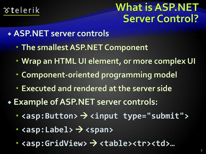 PPT - ASP.NET Web Controls and HTML Controls PowerPoint Presentation - ID:2557293