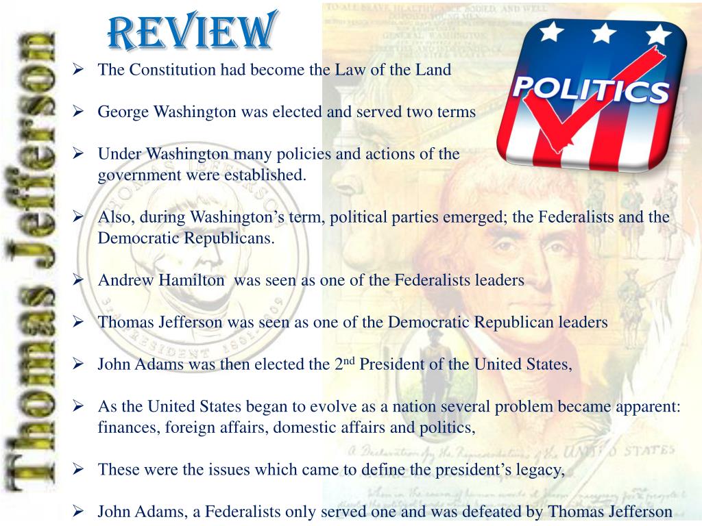PPT - The Evolution of American Political Parties: From Washington to ...