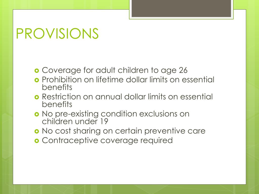 PPT - PATIENT PROTECTION AND AFFORDABLE CARE ACT (AKA HEALTH CARE ...