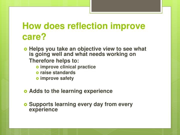 PPT - Reflective Practice, CPD and standards of care PowerPoint ...