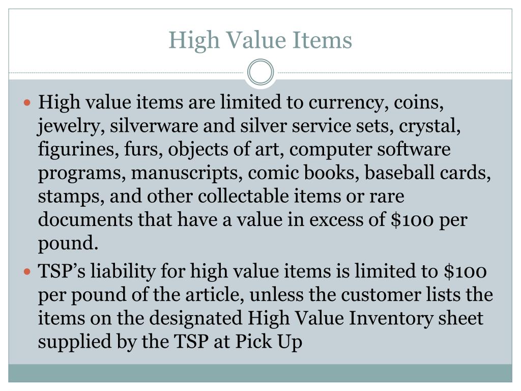 PPT - Household Goods Claims PowerPoint Presentation, free download ...