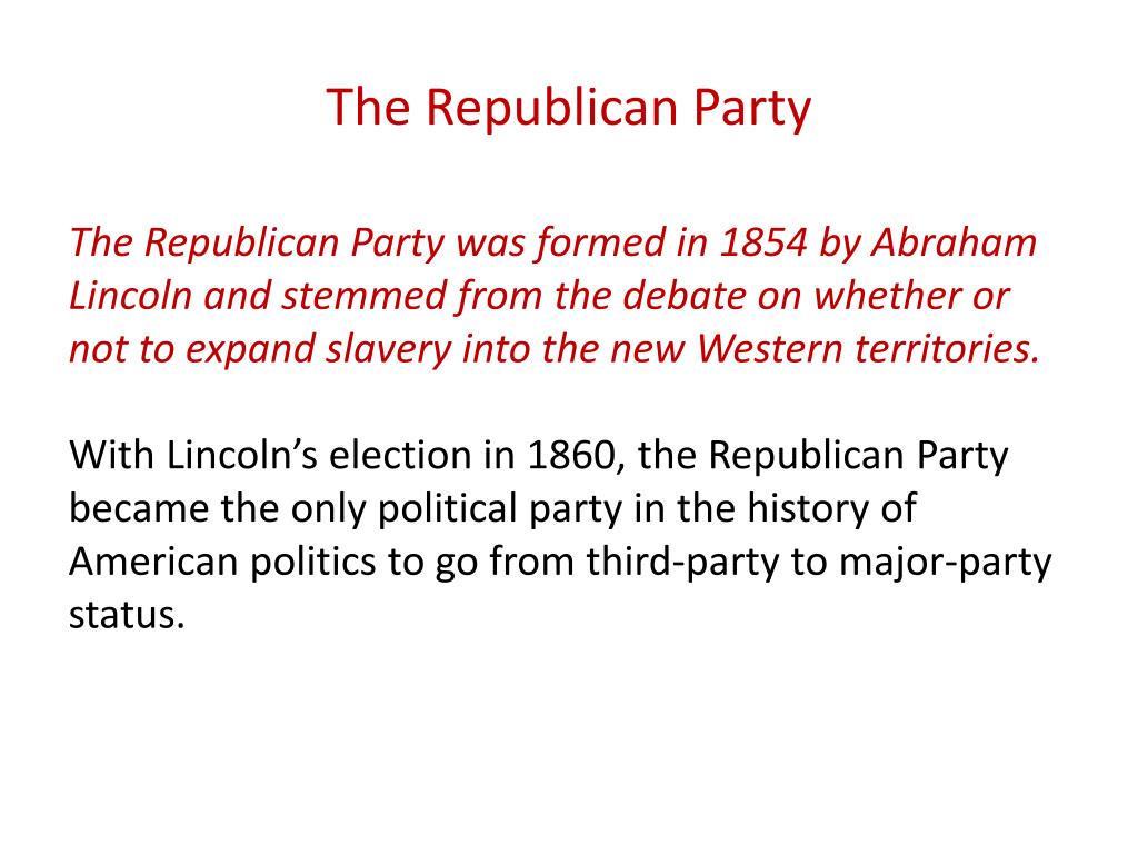 PPT - The two major political parties: Republican Party and Democratic ...