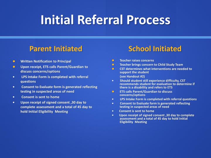 PPT - Special Education Referral and Evaluation Process PowerPoint ...