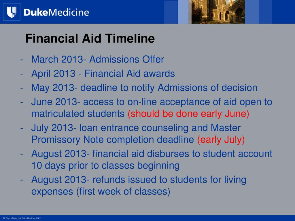 PPT - Office of Financial Aid Duke University School of Medicine ...