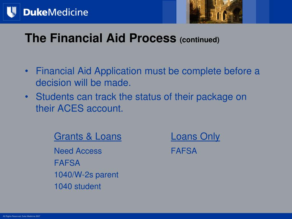 PPT - Office of Financial Aid Duke University School of Medicine ...