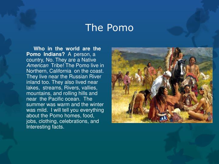 PPT - The Pomo Indian PowerPoint Presentation - ID:2559796