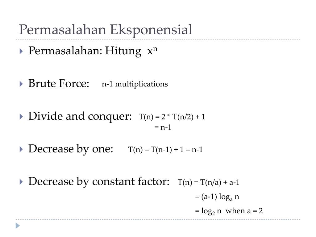 Ppt Design And Analysis Of Algorithm Decrease And Conquer Algorithm Powerpoint Presentation
