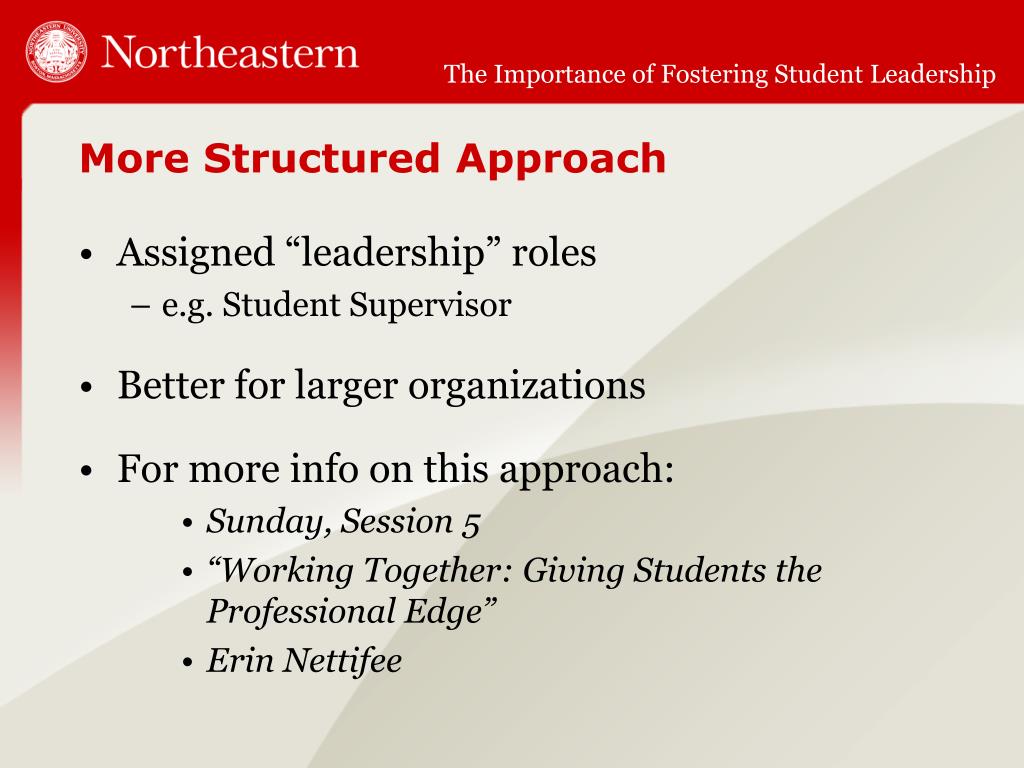 PPT - The Importance of Fostering Student Leadership PowerPoint ...