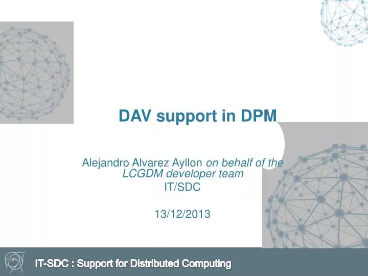 PPT - DAV support in DPM PowerPoint Presentation, free download - ID:2560658