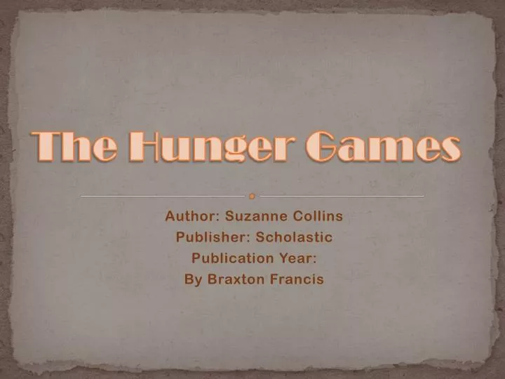 PPT - The Hunger Games PowerPoint Presentation, free download - ID:2560751
