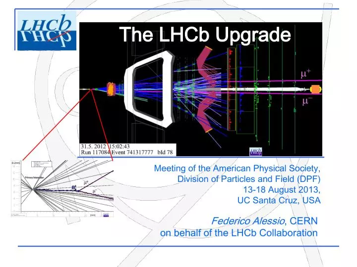 PPT - Federico Alessio , CERN on behalf of the LHCb Collaboration ...