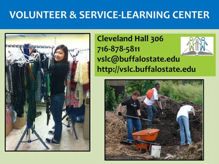 PPT - VOLUNTEER & SERVICE-LEARNING CENTER PowerPoint Presentation, free ...