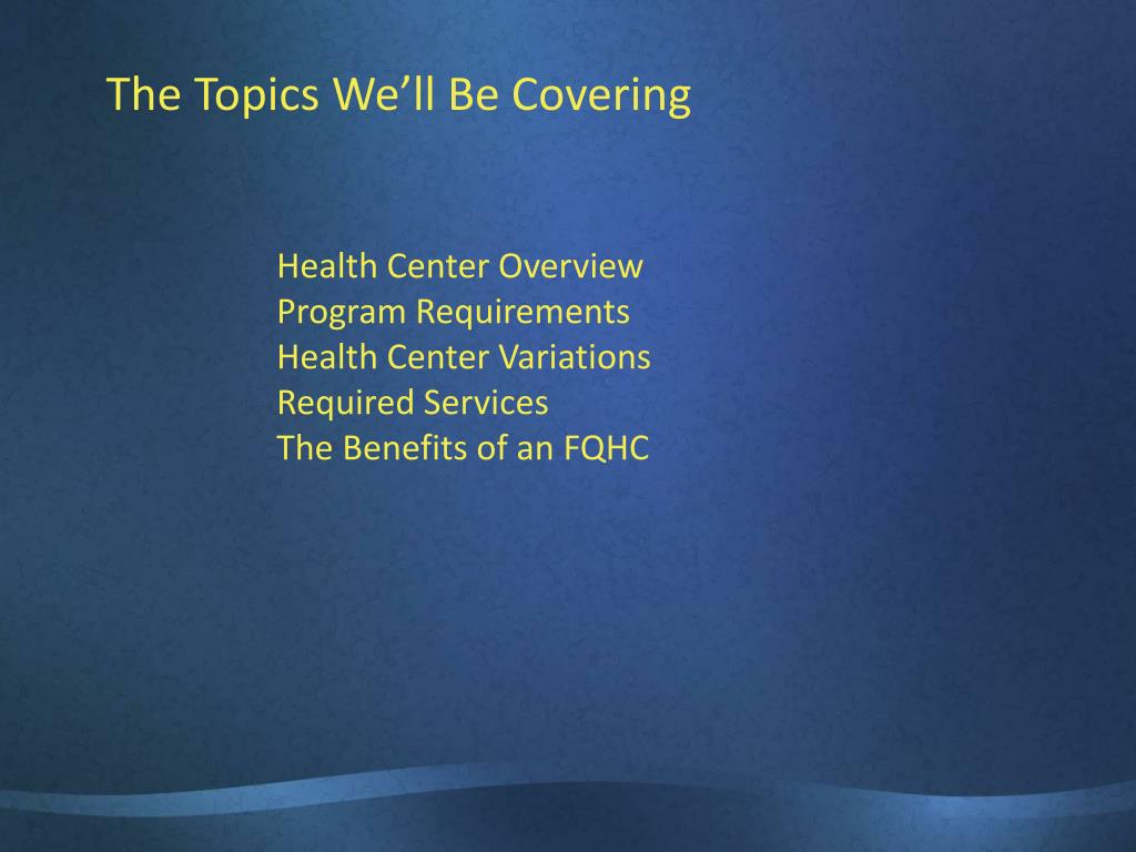 PPT - The Role of Community Health Centers PowerPoint Presentation ...