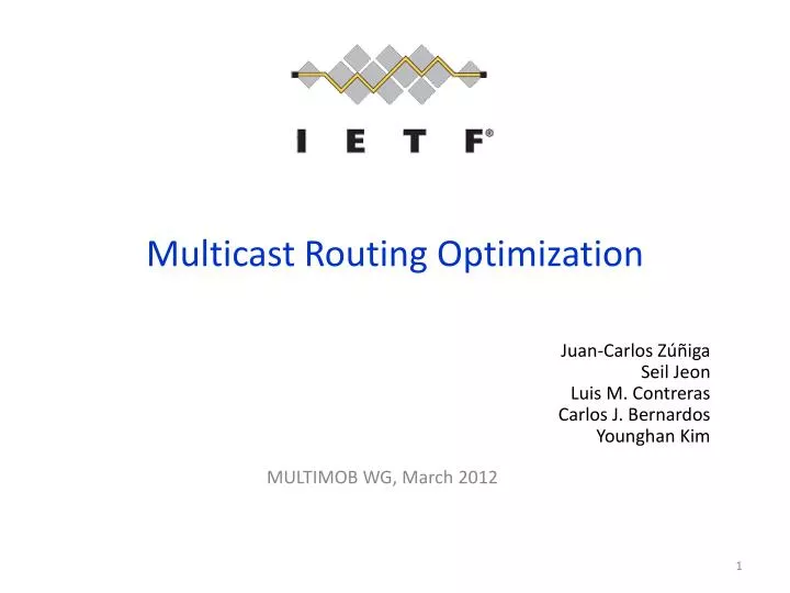 PPT - Multicast Routing Optimization PowerPoint Presentation, free ...