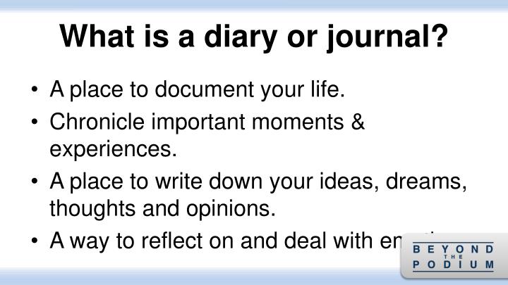 PPT - How To Maintain A Digital Diary or Journal PowerPoint ...