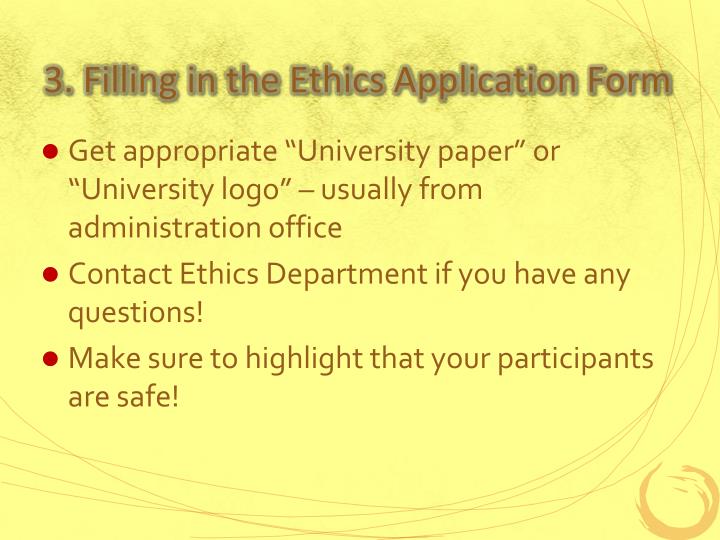 PPT - Receiving Ethics Approval PowerPoint Presentation - ID:2562522