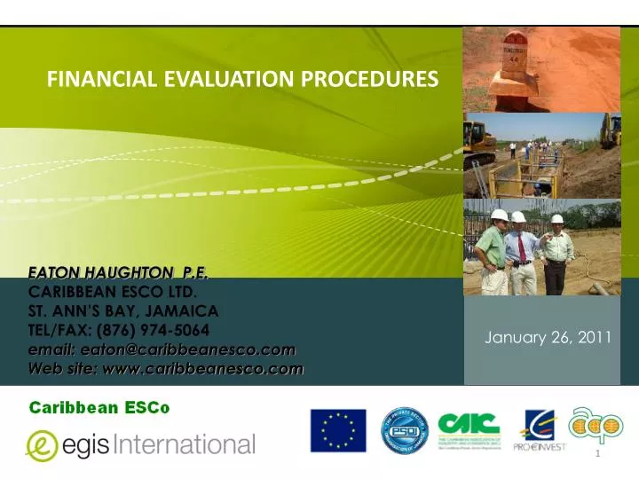 PPT - FINANCIAL EVALUATION PROCEDURES PowerPoint Presentation, free ...