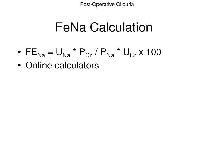 PPT - Post-Operative Oliguria PowerPoint Presentation - ID:2563047