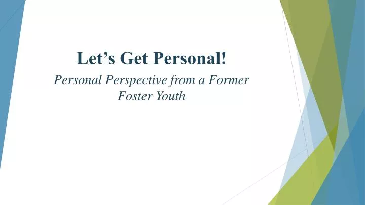 PPT - Let’s Get Personal! PowerPoint Presentation, free download - ID ...