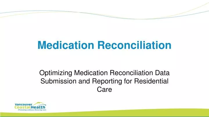 PPT - Medication Reconciliation PowerPoint Presentation, free download ...