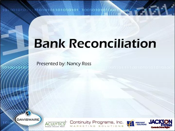 PPT - Bank Reconciliation PowerPoint Presentation, free download - ID ...