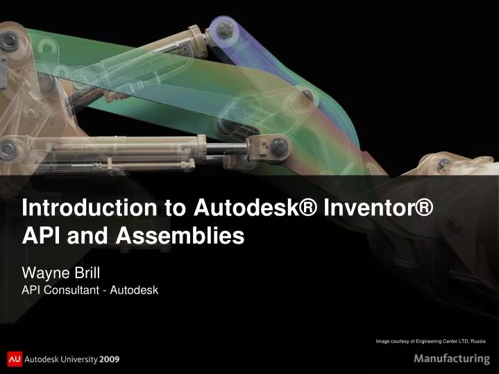 Ppt Introduction To Autodesk® Inventor® Api And Assemblies Powerpoint