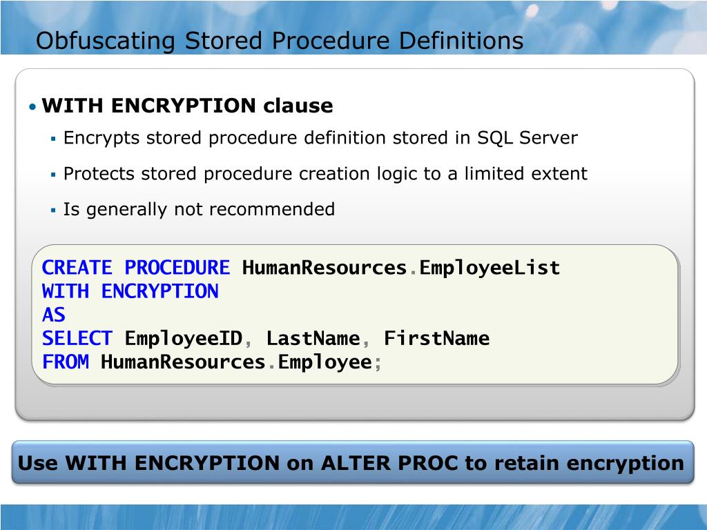 Ppt Module 9 Designing And Implementing Stored Procedures Powerpoint 3417