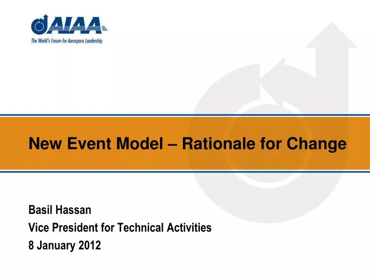 PPT - New Event Model – Rationale for Change PowerPoint Presentation ...