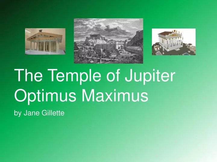 PPT - The Temple of Jupiter Optimus Maximus PowerPoint Presentation ...