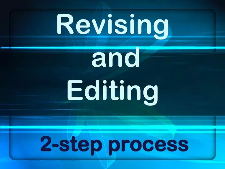 PPT - Revising and Editing PowerPoint Presentation, free download - ID ...