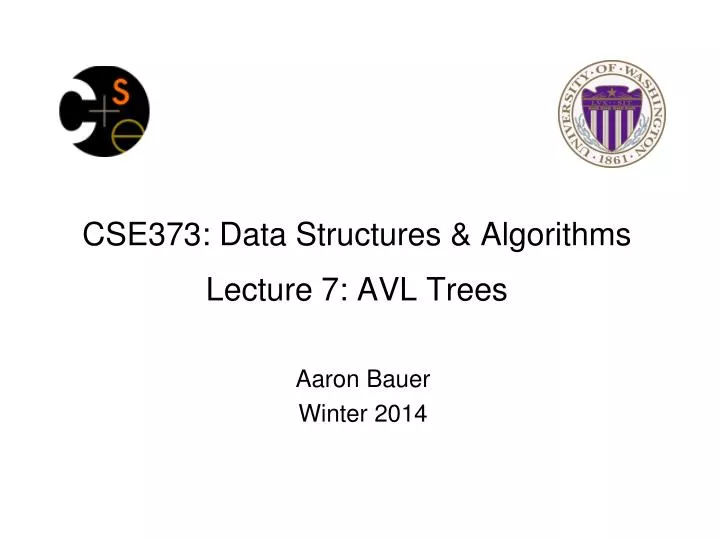 PPT - CSE373: Data Structures & Algorithms Lecture 7 : AVL Trees ...