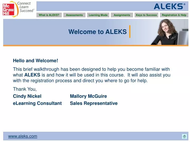 PPT - Welcome to ALEKS PowerPoint Presentation, free download - ID:2566574