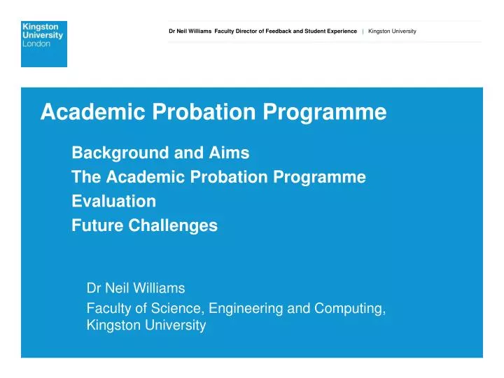 PPT - Academic Probation Programme PowerPoint Presentation, free ...