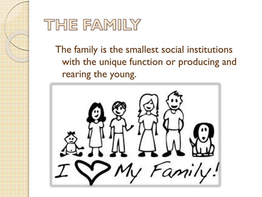 PPT - Major Social Institution: The Family PowerPoint Presentation ...