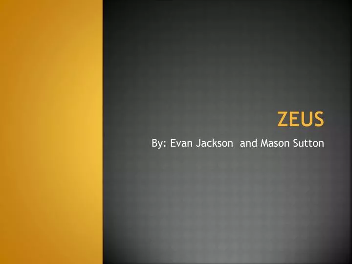 PPT - Zeus PowerPoint Presentation, free download - ID:2567671