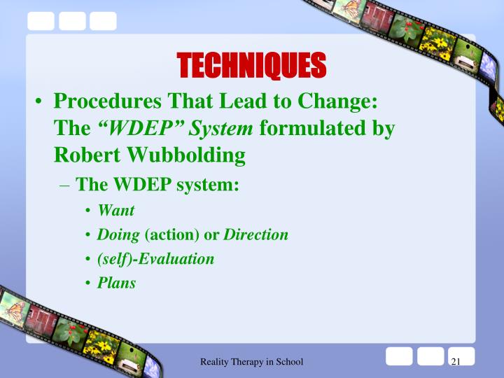 PPT - REALITY THERAPY PowerPoint Presentation - ID:2567875
