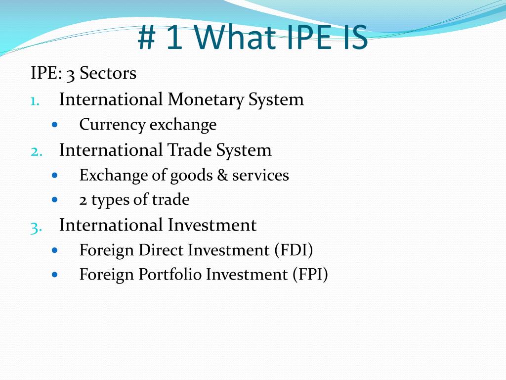 PPT - International Political Economy PowerPoint Presentation, free ...