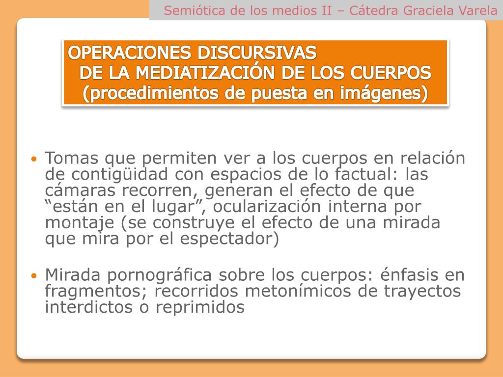 PPT - Semiótica de los medios II – Cátedra Graciela Varela PowerPoint ...