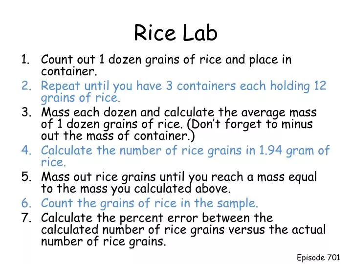 PPT - Rice Lab PowerPoint Presentation, free download - ID:2568398