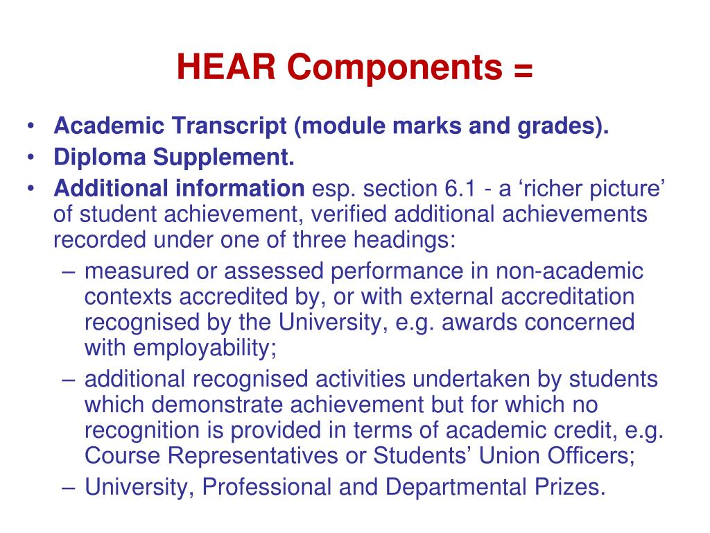 PPT - The Higher Education Achievement Report: (and its relationship to ...
