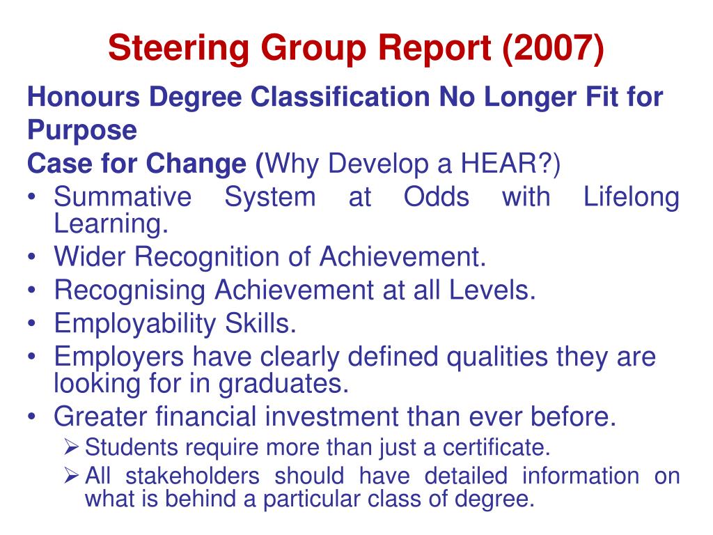PPT - The Higher Education Achievement Report: (and its relationship to ...
