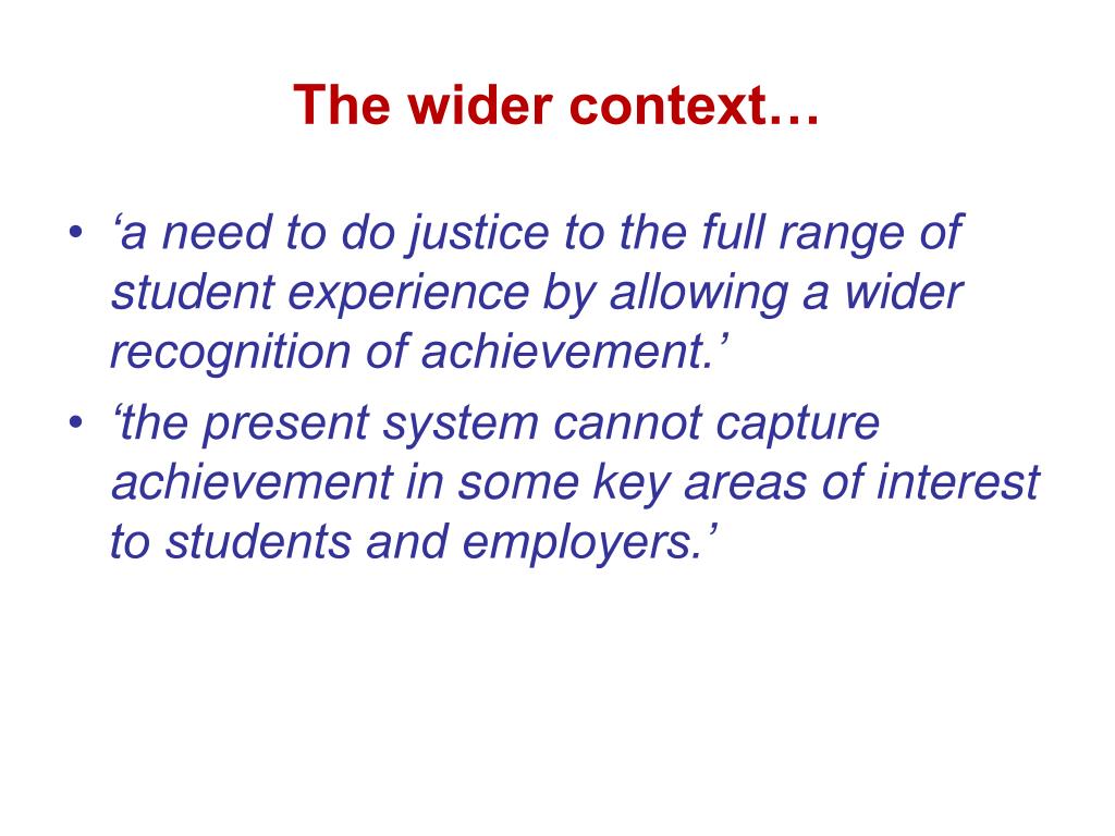 PPT - The Higher Education Achievement Report: (and its relationship to ...