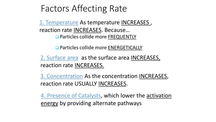 PPT - Unit 9 – Reaction Rates and Equilibrium PowerPoint Presentation ...