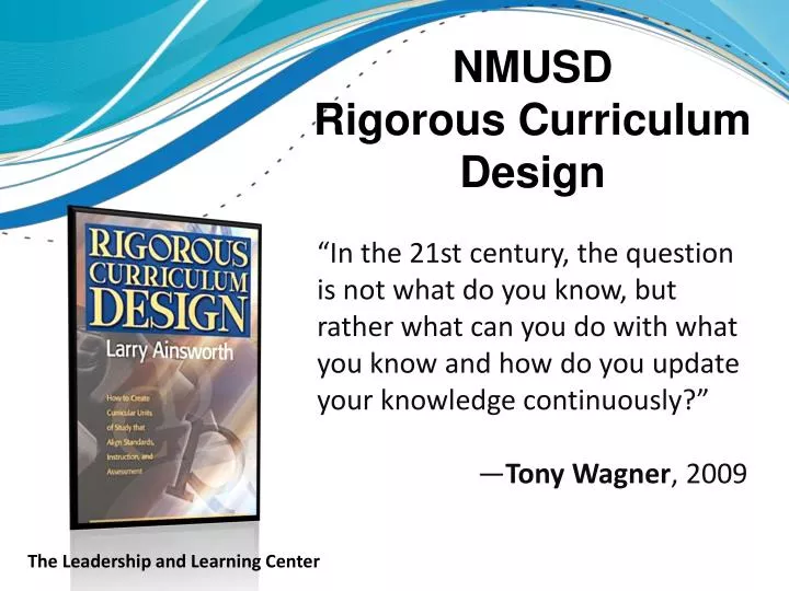 PPT - NMUSD Rigorous Curriculum Design PowerPoint Presentation, free ...