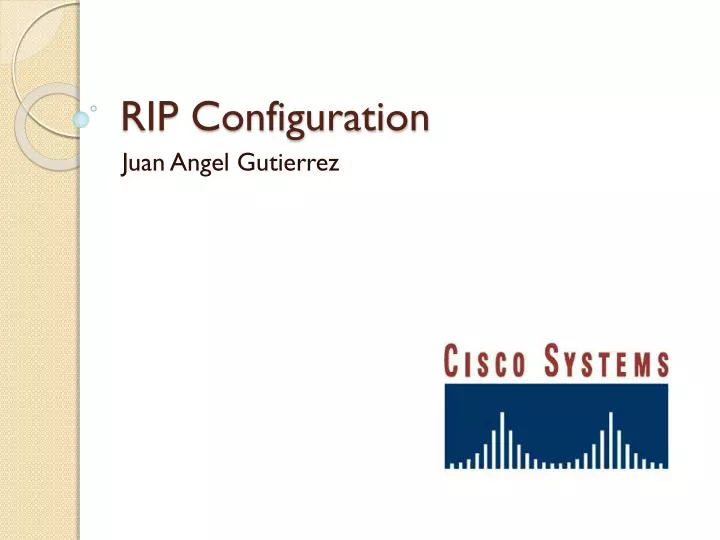 PPT - RIP Configuration PowerPoint Presentation, free download - ID:2570062