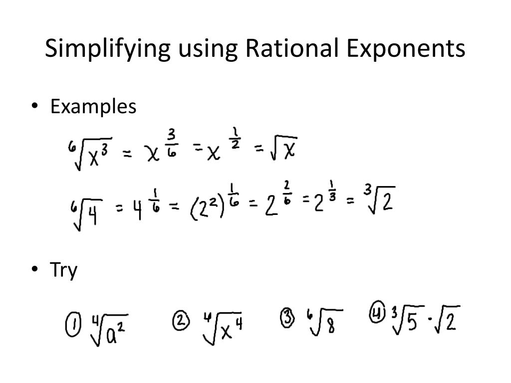 Ppt Rational Numbers As Exponents Powerpoint Presentation Free